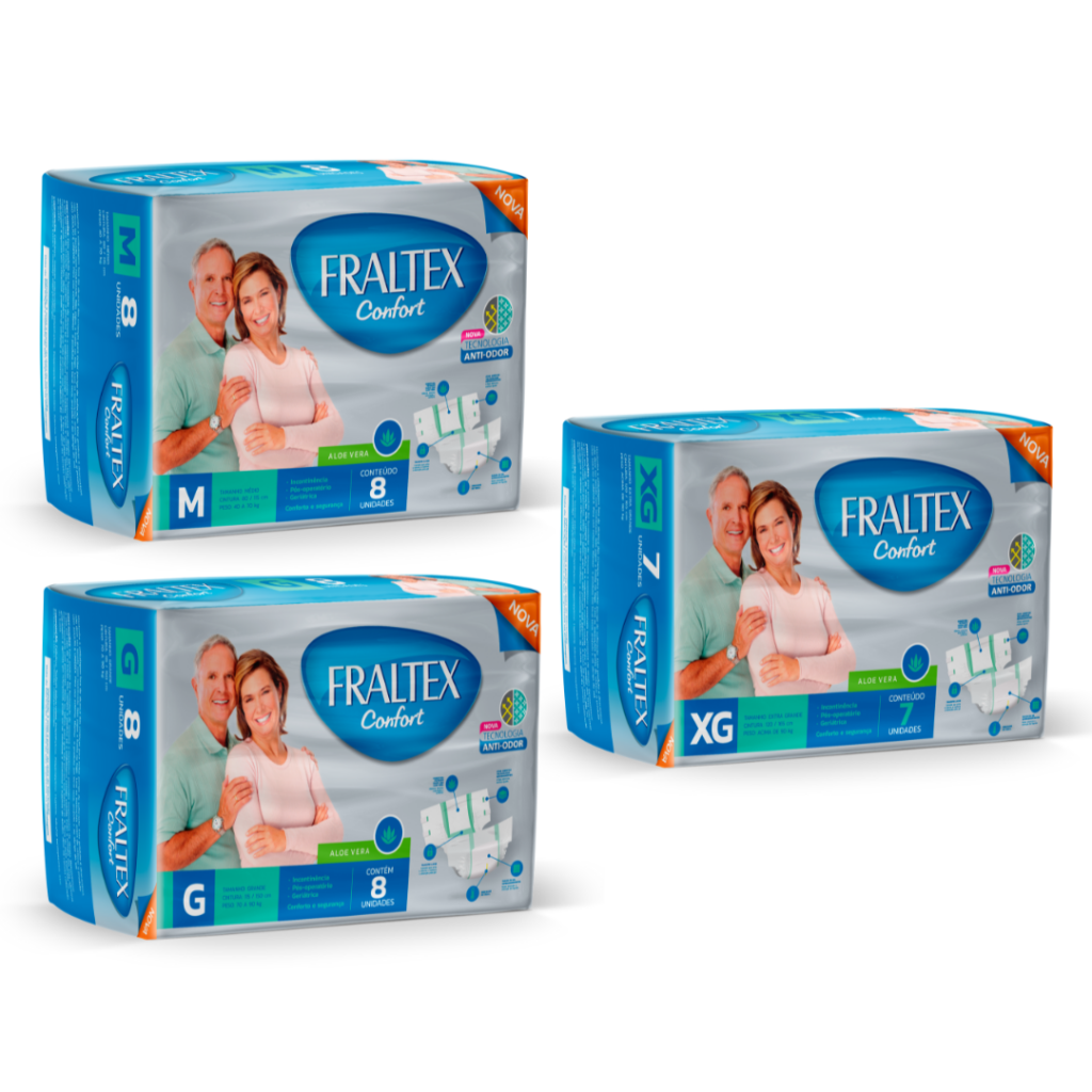 Fralda descartável uso adulto geriátrica FRALTEX - Vidabem saúde ...
